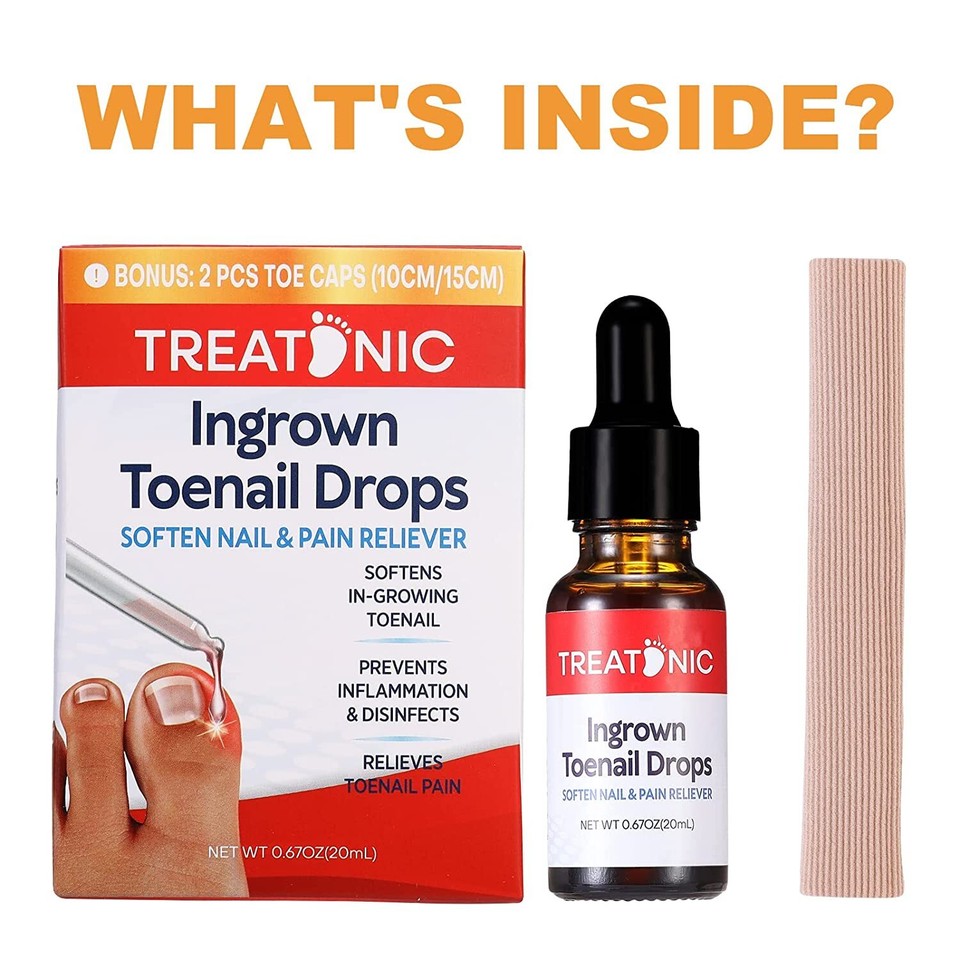 Treatonic Ingrown Toenail Treatment - Ingrown Toenail Pain Reliever and ...