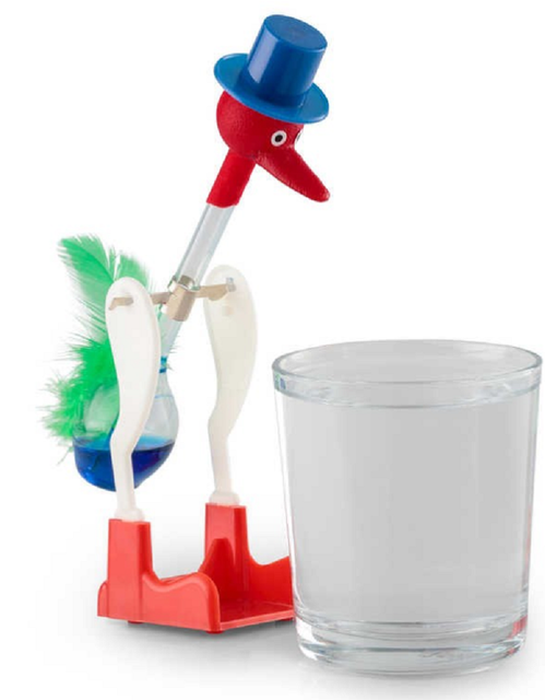RETRO DRINKING BIRD -36188 DIPPY LUCKY DUCK BOBBING GLASS WATER DIPPING ...