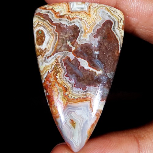 57.85 Carats Naturel Crazy Dentelle Agate Gemme ,Poire Cabochon ...