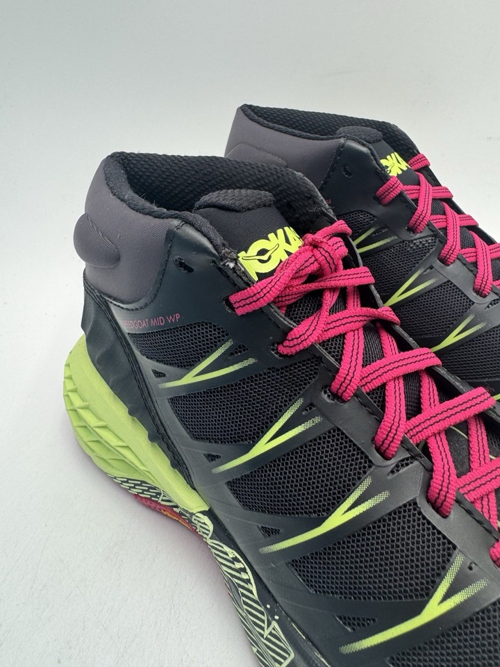 Hoka One SPEEDGOAT MID WP Women's NEW Hiking Shoes Black Multiple Sizes ...