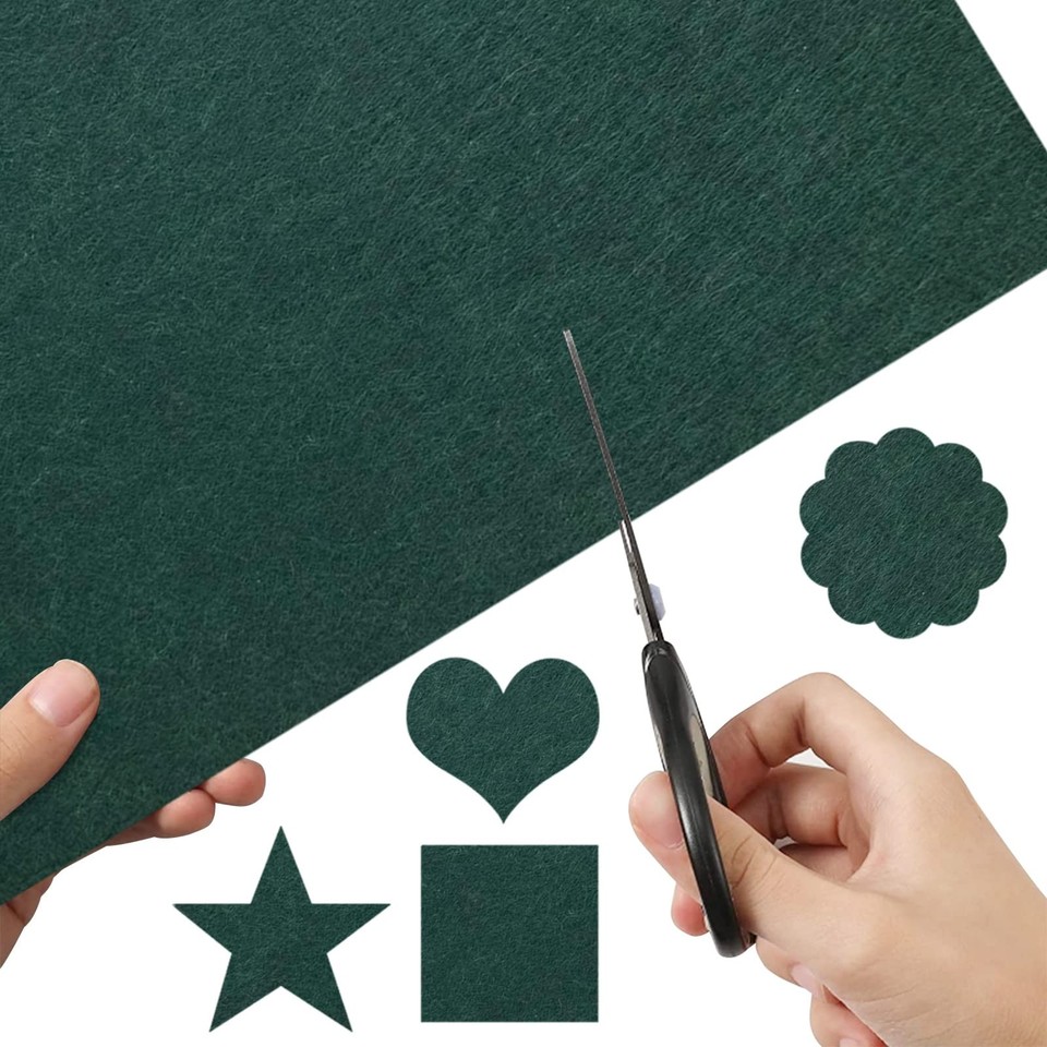 Self Adhesive Felt Sheets, 11 Pieces Stiff Sticky Felt, 8"x12" Fabric ...