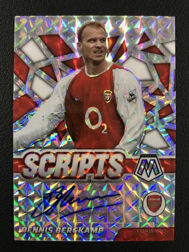 2021-22 Panini Mosaic Premier #SM-DB Dennis Bergkamp Arsenal FC Auto ...
