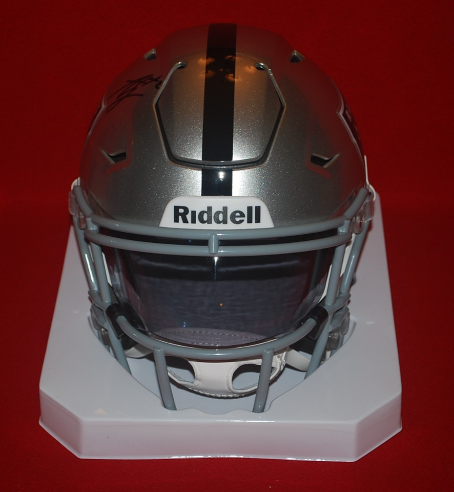 ASHTON JEANTY RAIDERS Signed SPEEDFLEX MIDI Helmet Beckett COA 1W181337 ...
