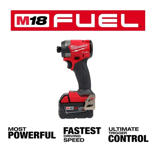 Milwaukee 2953-22 M18 FUEL 18V 1/4" Hex Cordless Li-Ion Impact Driver ...