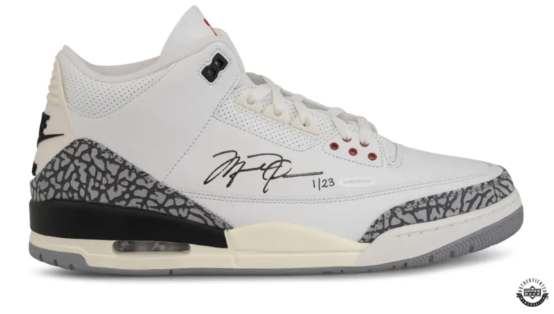 Michael Jordan Autographed Nike Air Jordan 3 Retro 'Reimagined' Shoes ...