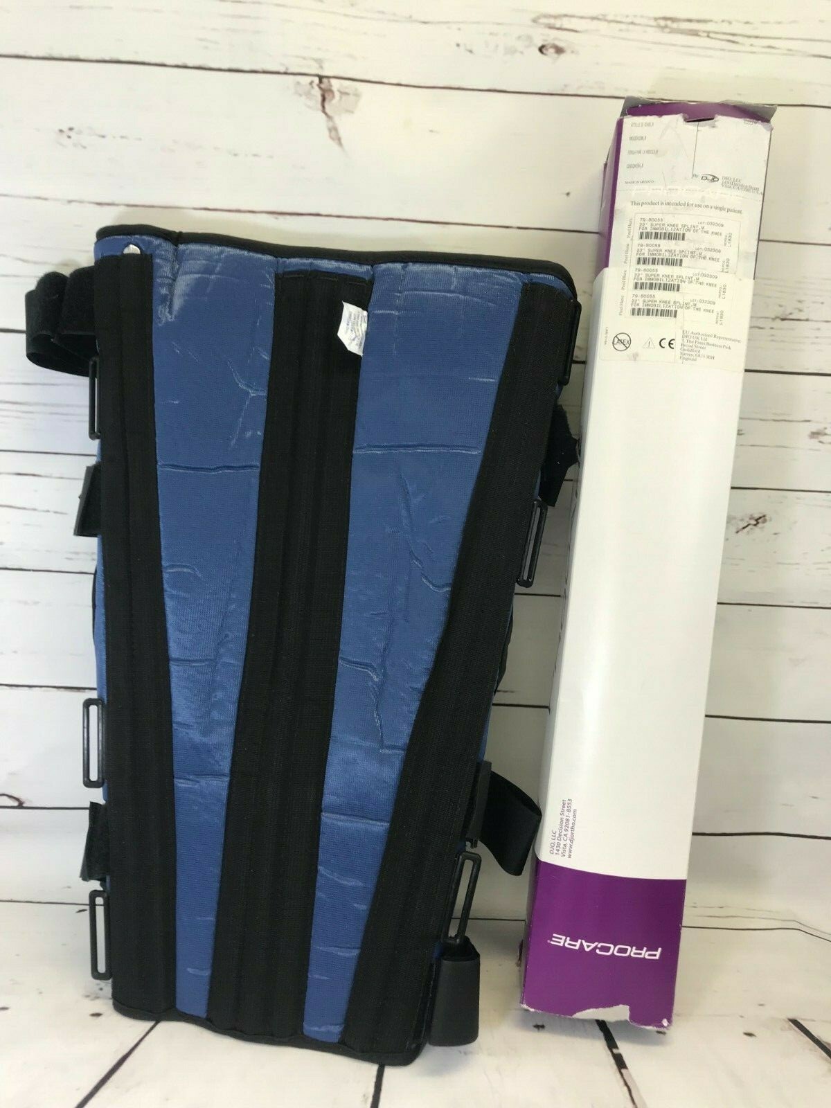 ProCare Super Knee Splint Brace Size Medium 22" New Open Box | eBay