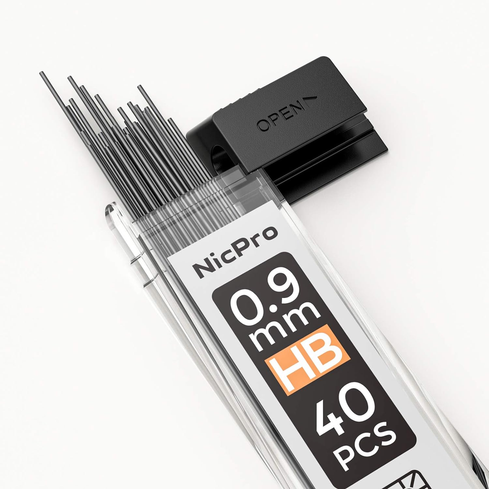 0.9 Mm Metal Mechanical Pencils Set Lead Refill & Erasers, Drafting ...