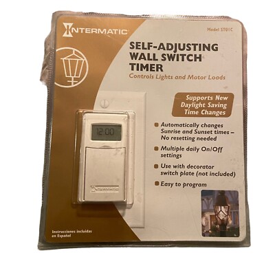 Brand New Intermatic Self Adjusting Wall Switch Timer Model ST01C 15 ...