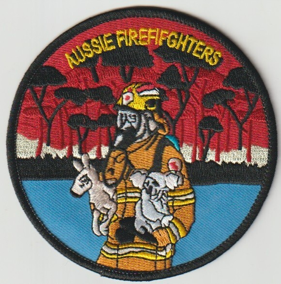 Aussie Firefighter with Koala & Kangaroo patch 15 cm shipped from ...