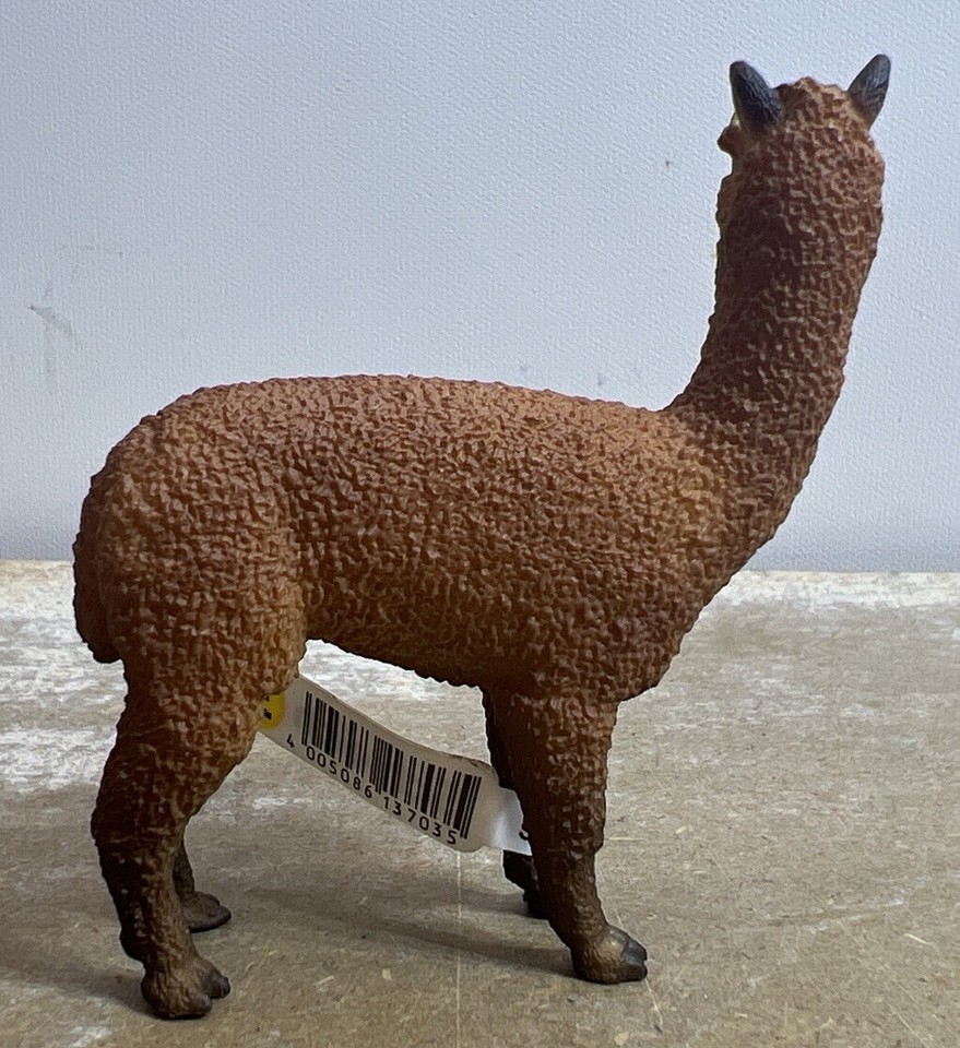 Schleich Alpaca Stallion Male Adult 2011 Farm Animal Figure 13703 ...