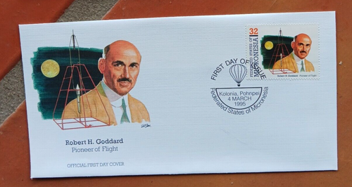 MICRONESIA ROBERT GODDARD FATHER OF ROCKETRY PIONEER OF FLIGHT 1995 ...