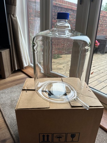 Duran 15 Ltr laboratory grade glass Homebrew Demi John Fermenter ...