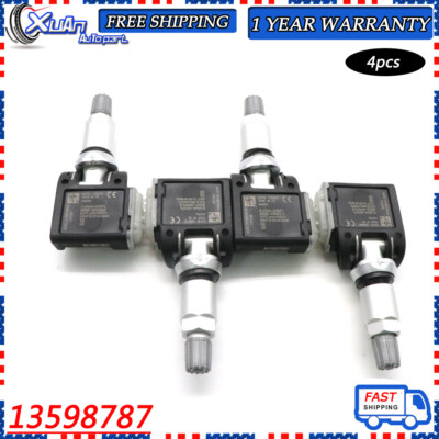 13598787 Tire Pressure Sensor For Cadillac ATS CTS 4PCS 433MHz For GM ...