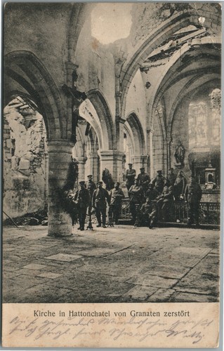 DESTROYED CHURCH WWI ERA GERMAN FELDPOST ANTIQUE POSTCARD | eBay