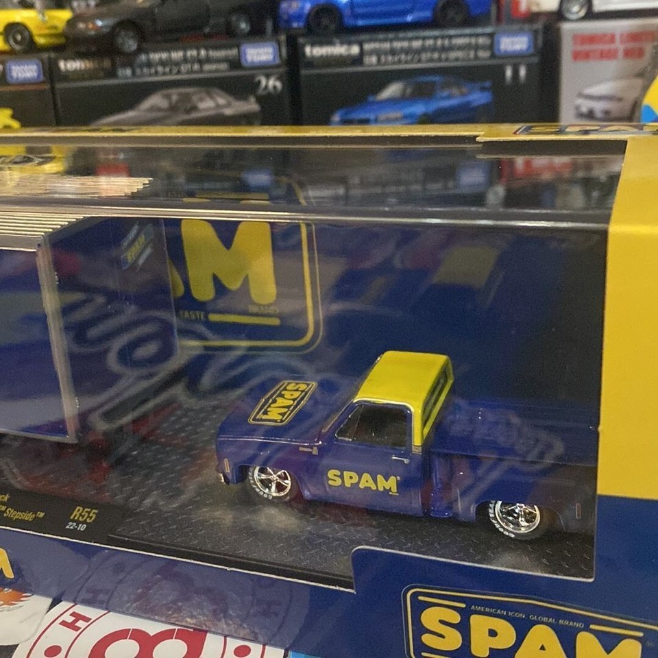 M2 MACHINES AUTO HAULERS SPAM 1968 C60 TRUCK & 1979 CHEVY SILVERADO ...