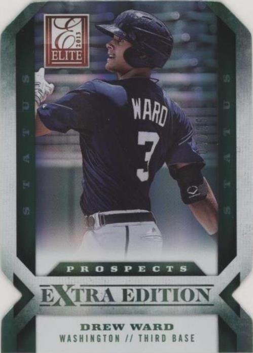 2013 Panini Elite Extra Edition - Drew Ward #155 Status Emerald Die-Cut ...