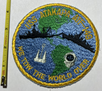 Extremely Rare WWII USS Atakapa (ATF-149) Fleet Ocean Tug Ship Patch ...