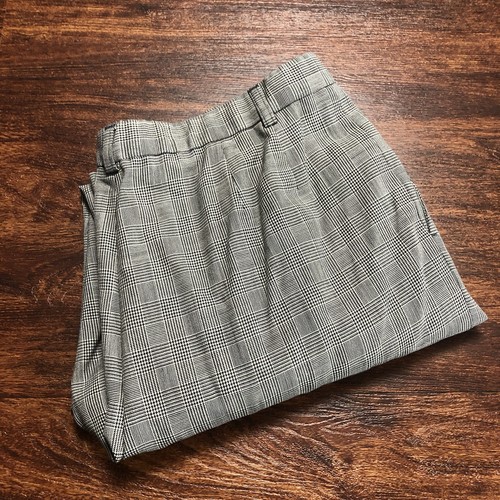PENDLETON Straight Leg High Rise Gray Plaid Check Dress Pants Women's ...