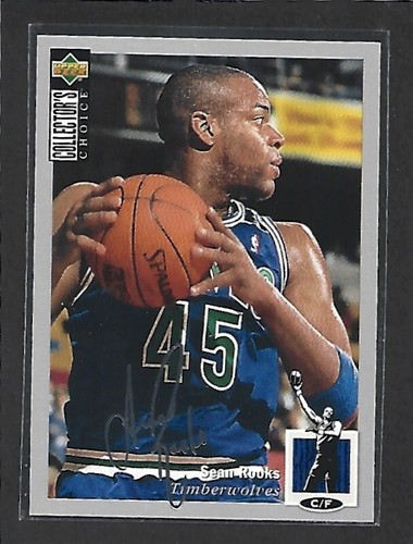 1994-95 Collector's Choice Silver Signature Sean Rooks #276 ...