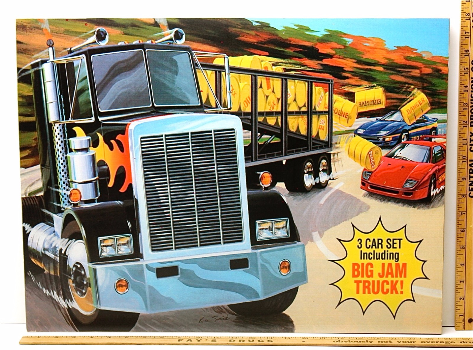 1992 TYCO TCR Total Control Racing Slot Car Art Work MansRoom Framed ...