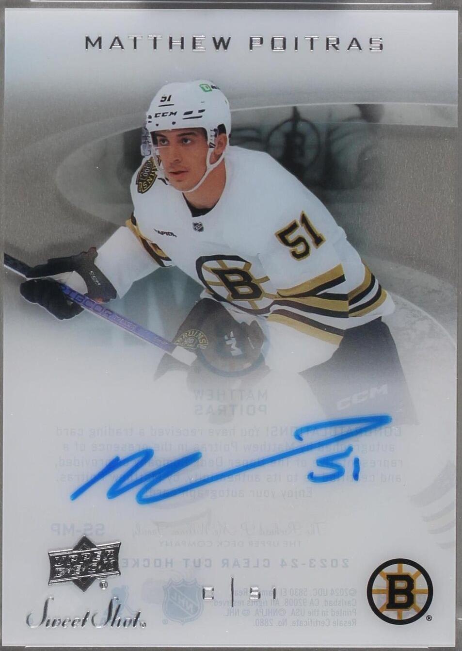 2023-24 Upper Deck Clear Cut - 2006-07 Ud Sweet Shot Autos Matthew ...