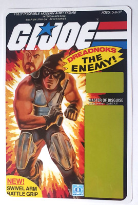 REPRO Reproduction GI JOE CUSTOM 84 ZARTAN CARDBACK Action Figure File ...