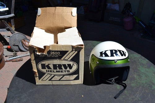 VINTAGE 1970's KRW 2500 RACING HELMET SIZE L | eBay