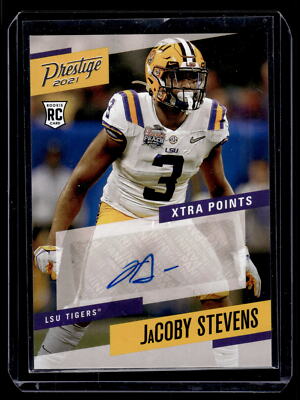 JaCoby Stevens 2021 Panini Chronicles Prestige Autograph Card #PS-JST ...