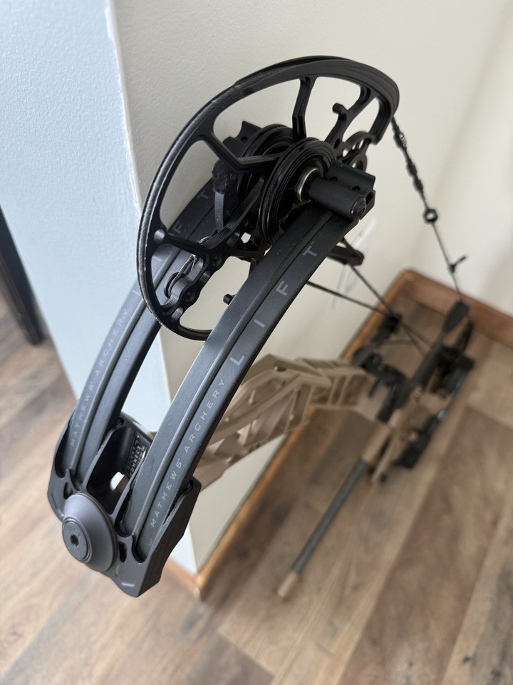 Mathews Lift RH 29.5 Earth Riser With Black Limbs 29”/70# | eBay