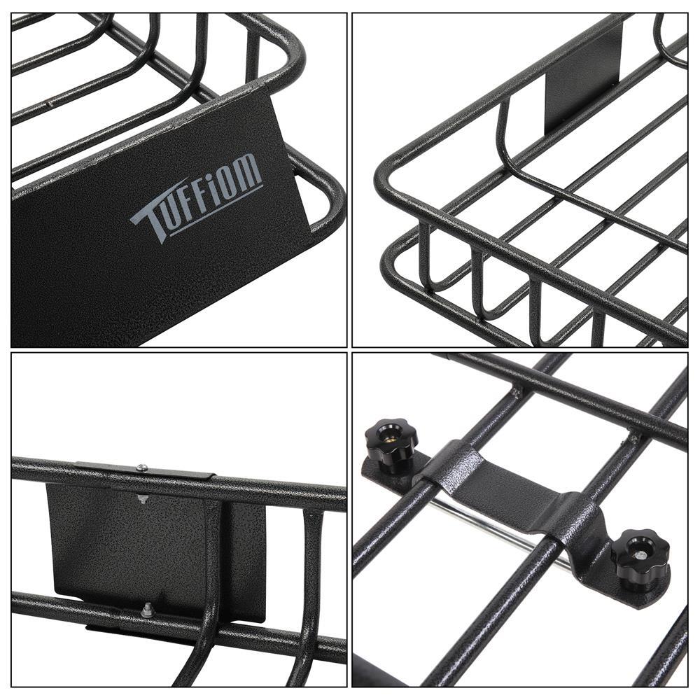 84" Roof Rack Cargo Carrier w/Extension & Nets, Car Top Luggage Basket ...
