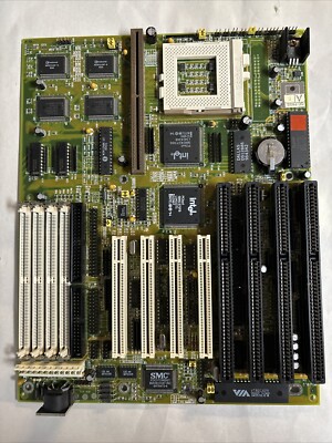 Vintage Intel P55-ET Socket 7 Triton 430FX Chipset Desktop Motherboard ...