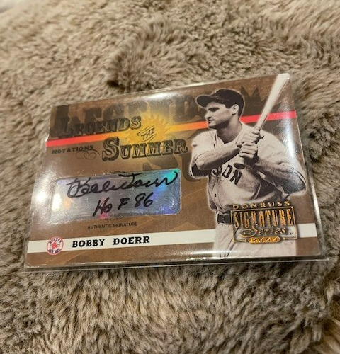 2003 Donruss Signature Series Bobby Doerr Legends of Summer Auto #ed ...