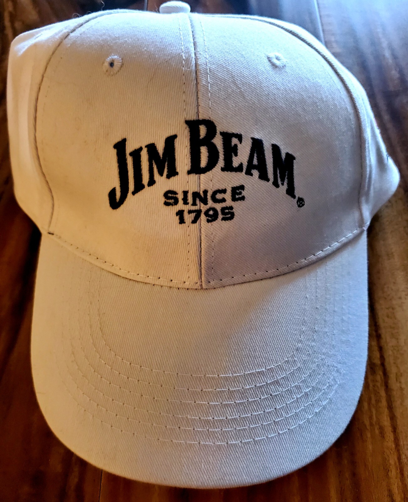 Jim Beam Whiskey 1975 Strapback White Trucker Embroidered Hat Baseball ...