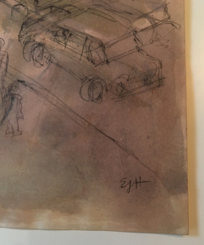 Emil Hess Signed “Cityscape” Original Watercolor 8” x 10” | eBay