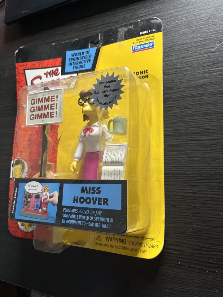 The Simpsons Miss Hoover Action Figure WOS MOC Series 14 RARE Toy ...