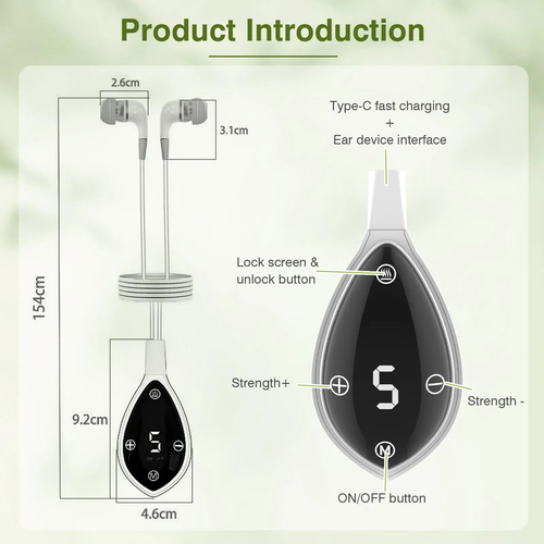 Laser Therapy for Tinnitus Portable Red Light Therapy for Ears 650NM ...