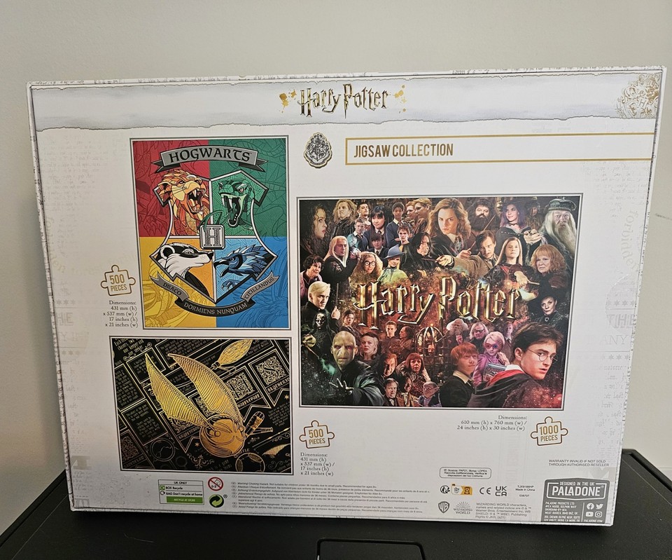 Wizarding World Harry Potter Jigsaw Puzzles Set Of 3 New In Sealed Box ...