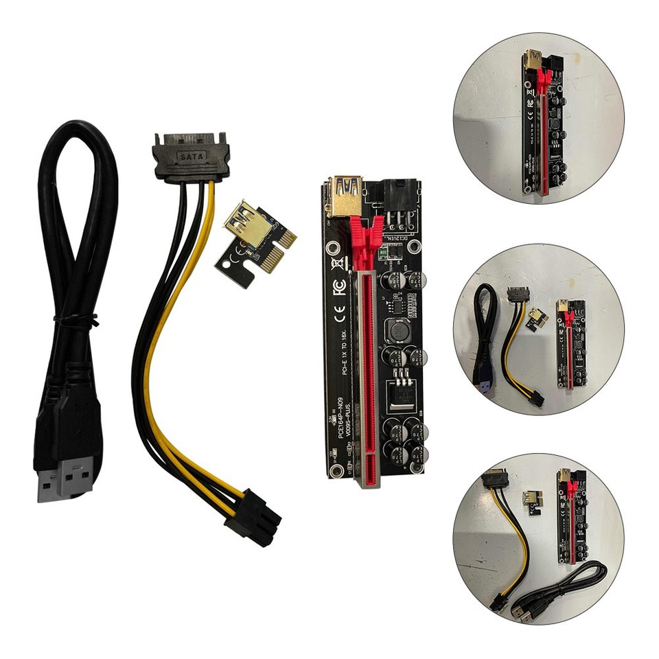 Gpu Riser Adapter Card Pci Express Extender Computer Accessories | eBay ...