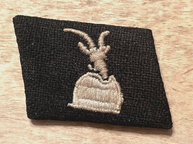 WW2 GERMAN COLLAR TAB FOR 21th W-GEBIRGS ELITE DIV. "SKANDERBEG".ORIG ...