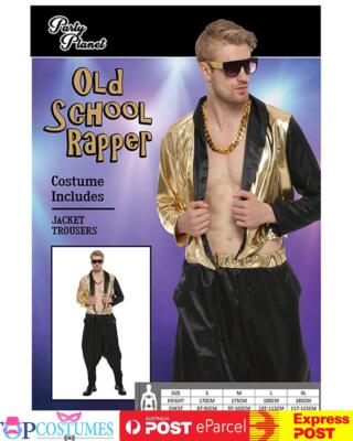 Mens Old School Rapper Ali G Suit 80s Hip Hop Fancy Dress Costume | eBay