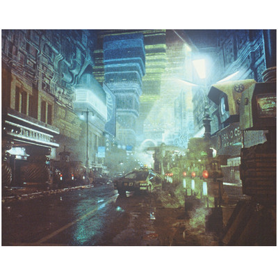 Blade Runner Chinatown street with police car 8 x 10 Inch Photo | eBay