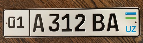 Uzbekistan license plate | eBay