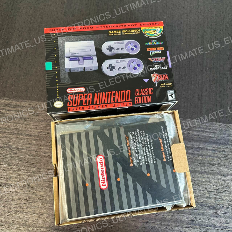 Authentic SNES Super Nintendo Classic Mini Super Entertainment System ...