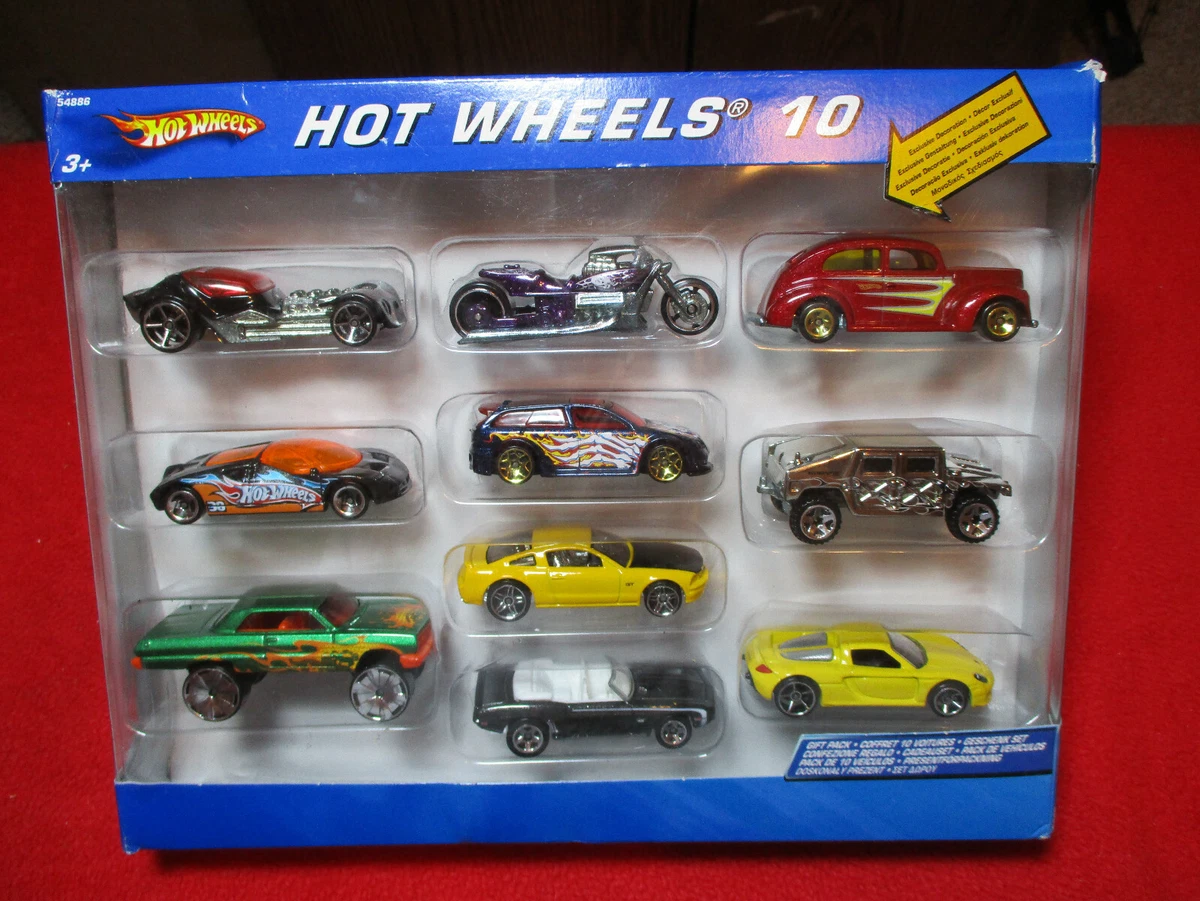 Hot Wheels L2593-7 Lot Of 10 Race Team Car Packs, 48% OFF