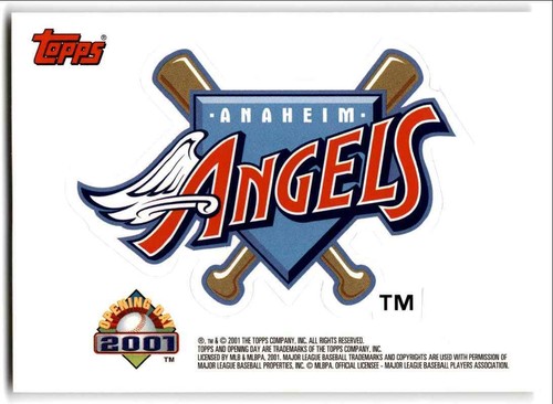 2001 Topps Opening Day Stickers Anaheim Angels Anaheim Angels #ANAN | eBay