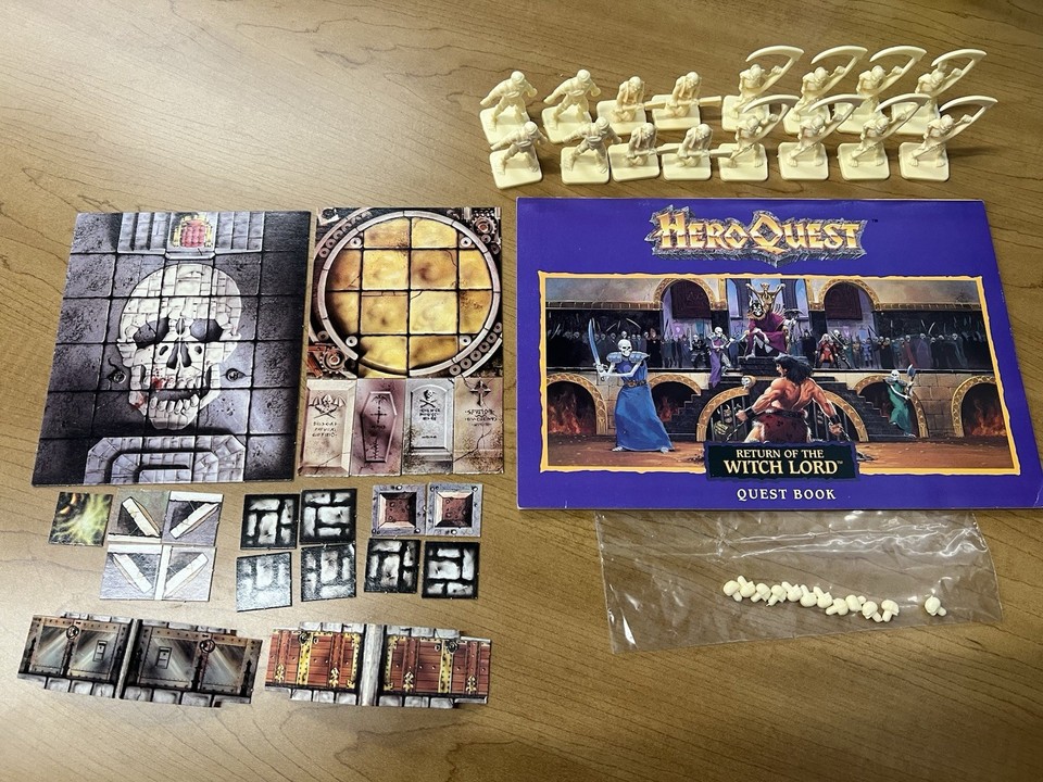 Heroquest original 1989/90 with Keller’s Keep , Return Of The Witch ...