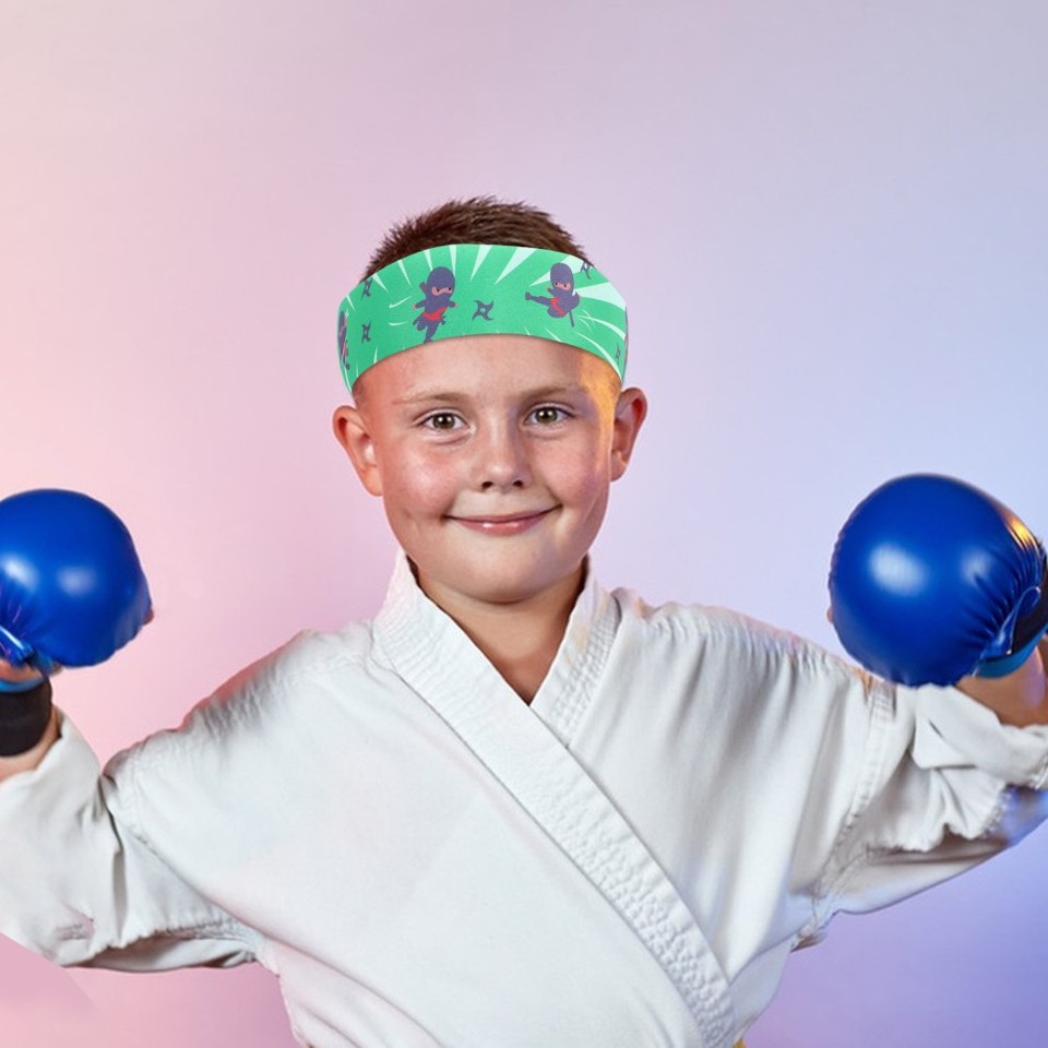 6 Pcs Sports Game Headband Reusable Karate Bandana Athletic Headbands ...