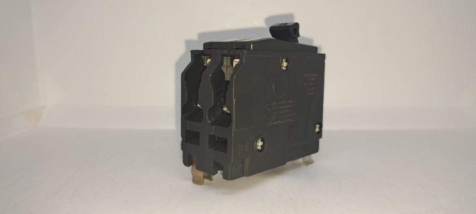 SQUARE D QO220 20 AMP 2 POLE 240V CIRCUIT BREAKER TYPE QO Yellow Face ...