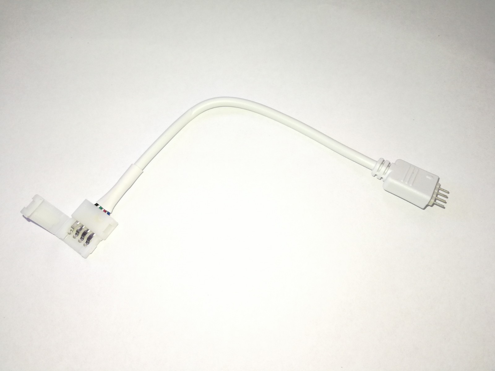 4 Pin Solderless Connector for 3528 5050 RGB LED Strips (L25) - Male ...