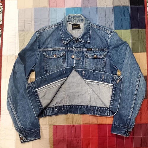 True Vintage Wrangler Selvedge Denim Jacket 70s 60s S… - Gem